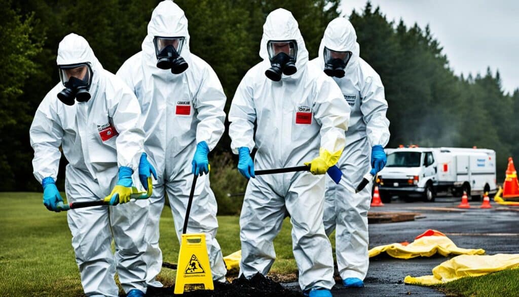 What is considered biohazard cleaning?